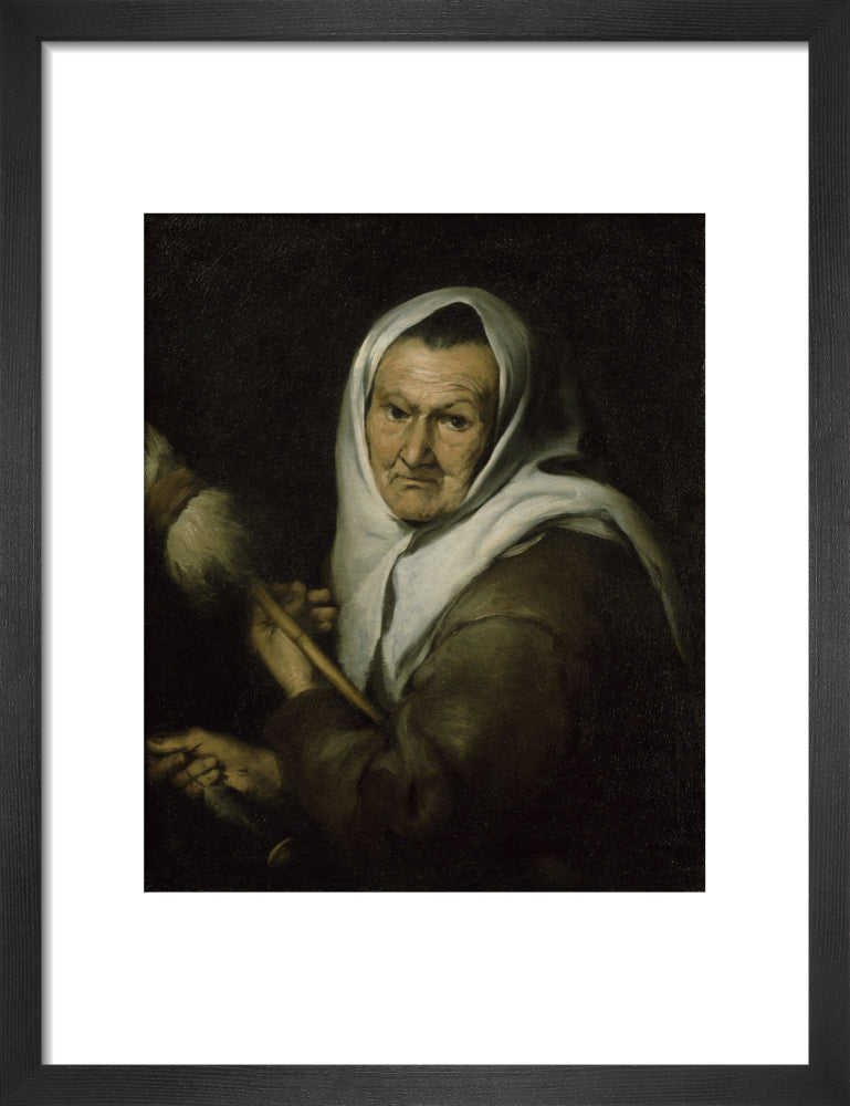 OLD WOMAN WITH DISTAFF By Murillo – National Trust Prints