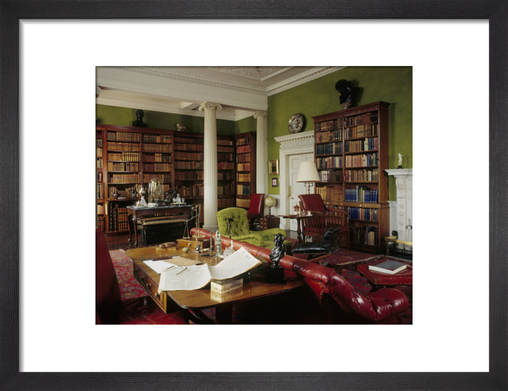 The interior of the Library at Wallington with its fine collection of ...