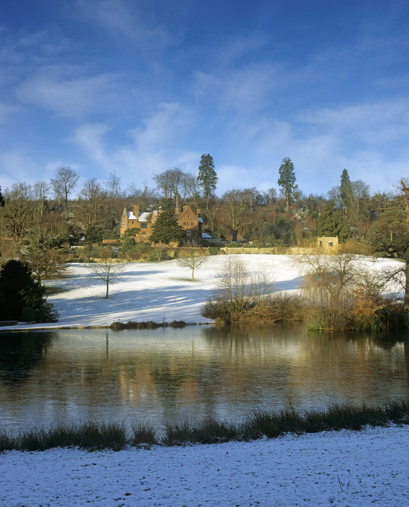 A view of Chartwell in winter with snow on the ground, with the upper ...