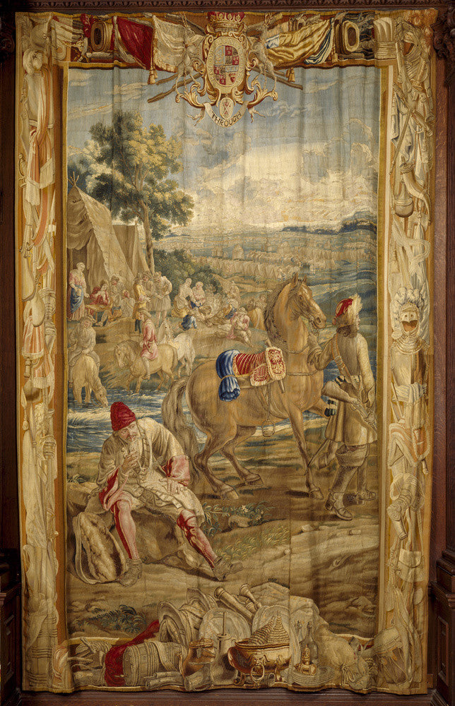 Campement', one of 'The Art of War' tapestries in the Hall woven in Br ...