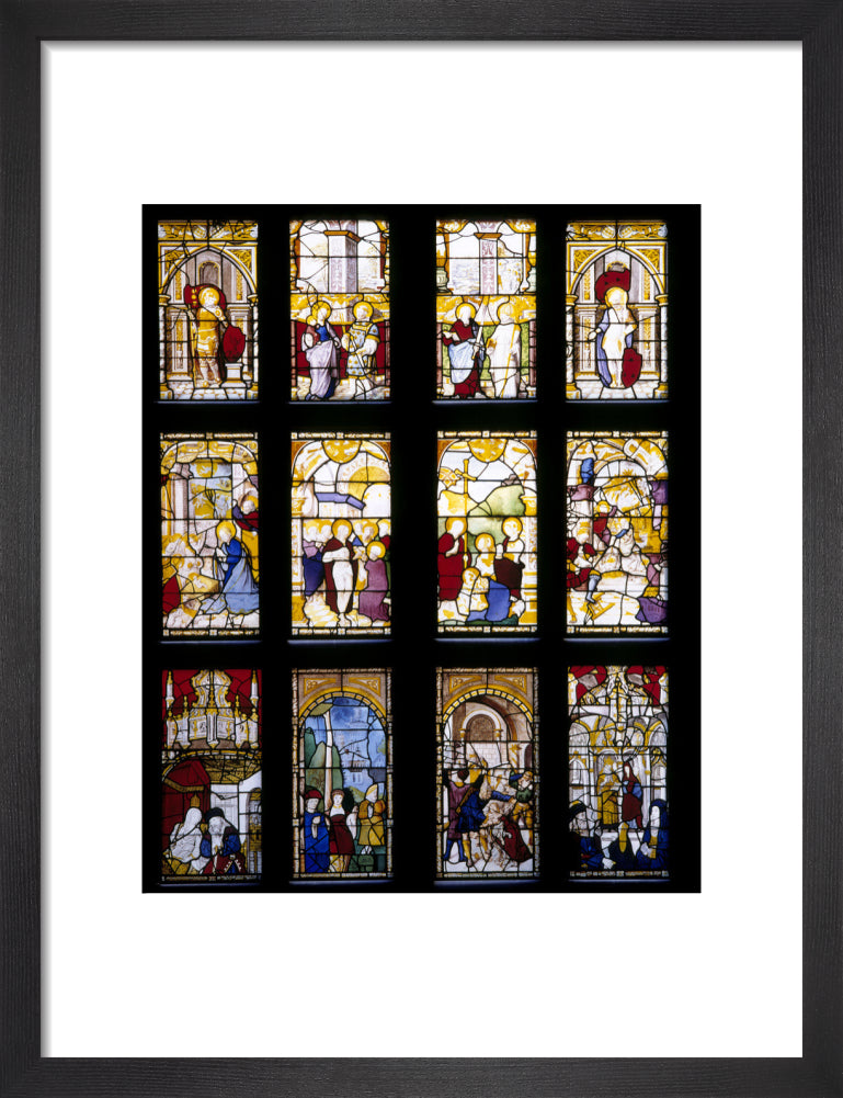 The stained glass window in the Great Hall in Blickling Hall – National ...
