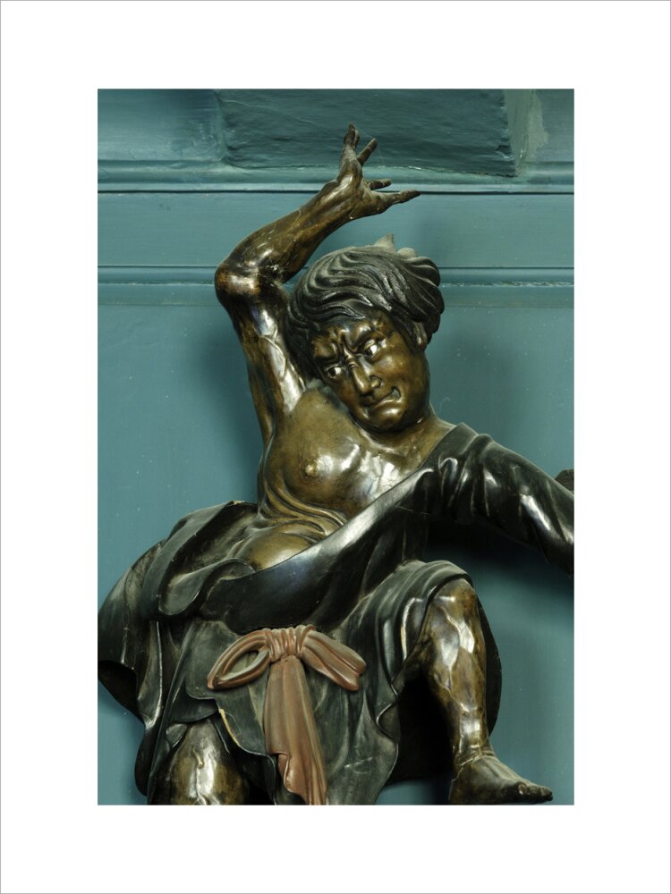 A figure of a Japanese wind spirit, part of Charles Paget Wade's colle ...