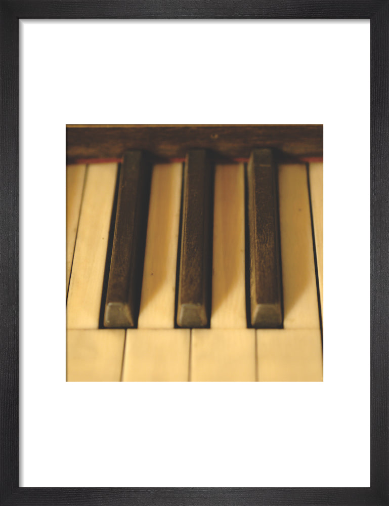 Close view of part of the Longman square piano c.1800 in the room know ...