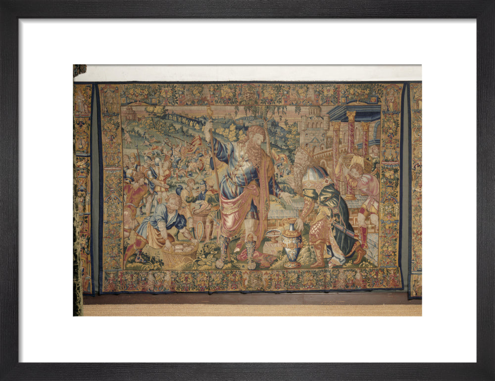 One of the Flemish (late C16th) tapestries in the Green Velvet Room ...