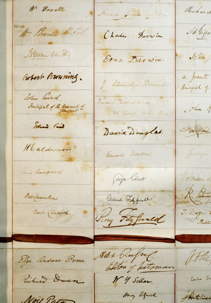 Eightieth birthday tribute to Thomas Carlyle, December 4th 1875, signe ...