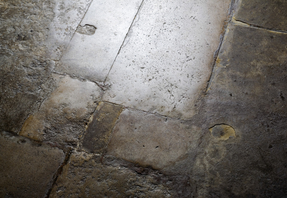 The stone-flagged floor in the Kitchen at Carlyle's House, 24 Cheyne R ...