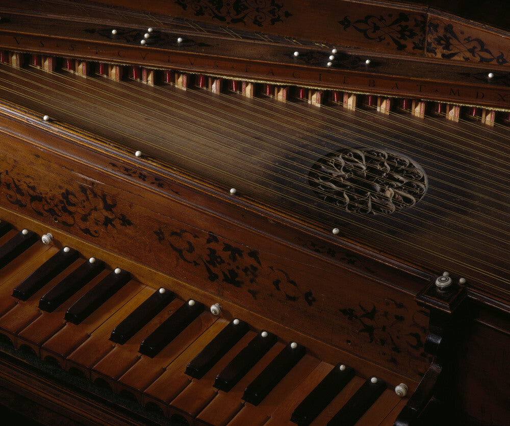 A detail of the Marcus Siculus virginals of 1540, Fenton House, rn the ...
