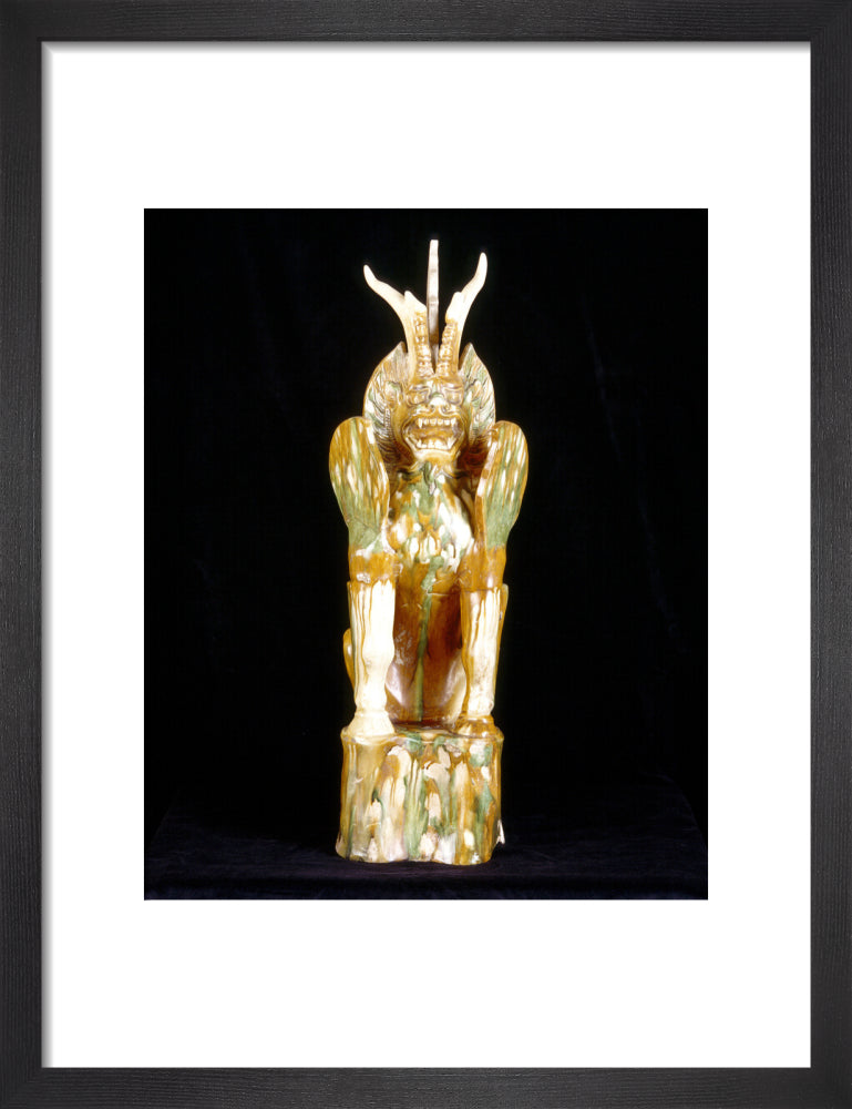 Chinese Pottery Funerary figure of a Winged Mythical Beast - Tang Dyna ...