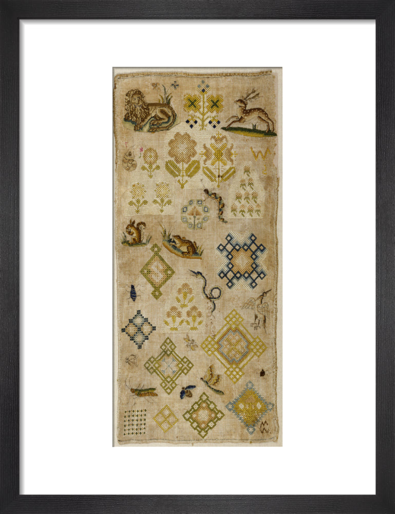 Sampler, undated, mid 17th-century, from Montacute House – National ...