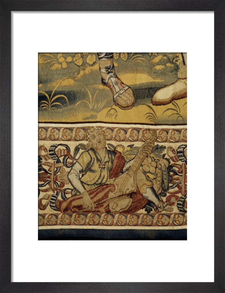 Close-up of the border of one of the Ulysses Tapestries in in the High ...