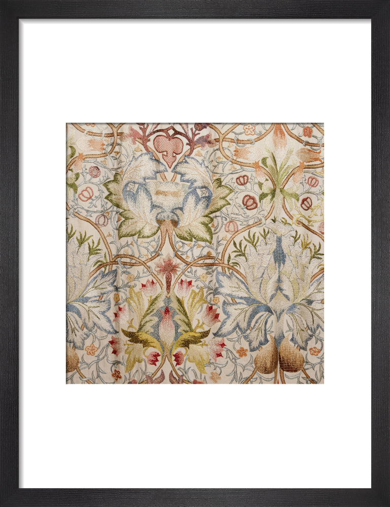 Detail of the silk tapestry in the North Bedroom, worked by Mrs Beale ...