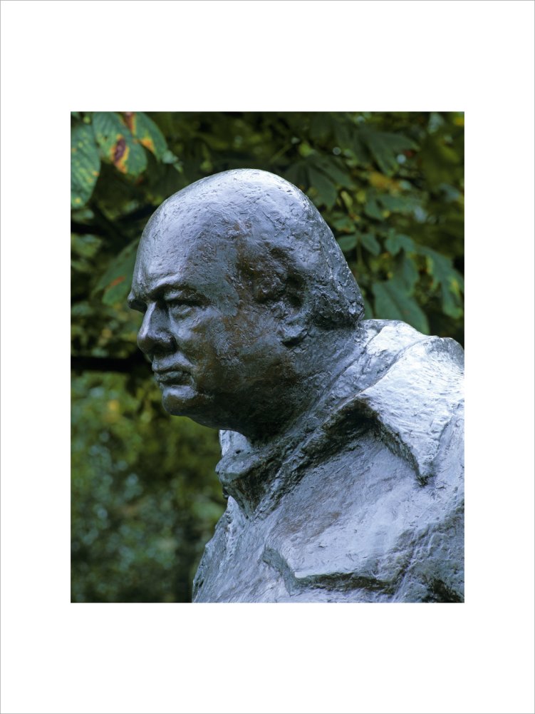 Head of Sir Winston Churchill from a statue at Chartwell – National ...