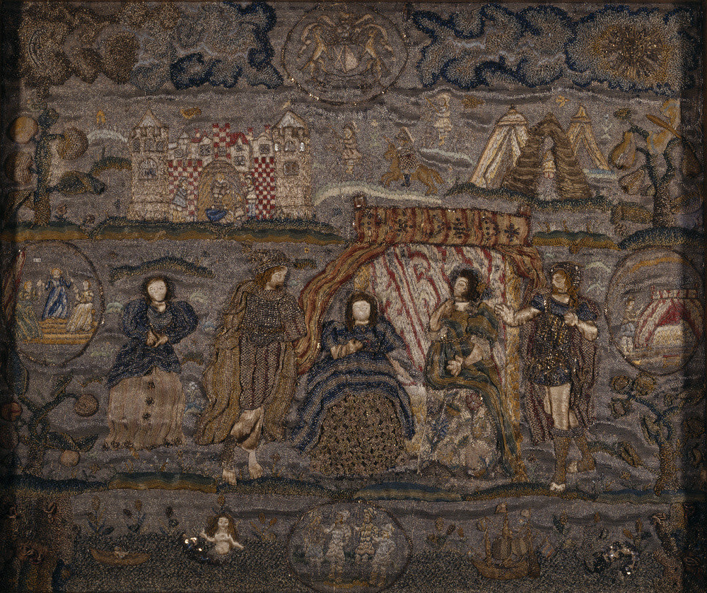 A stumpwork at Fenton House portraying a medieval fair – National Trust ...