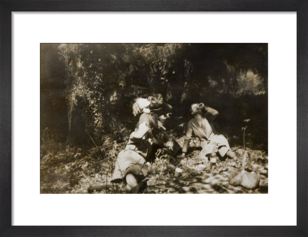 Archive photograph of three members of the Ferguson Gang enjoying a pi ...