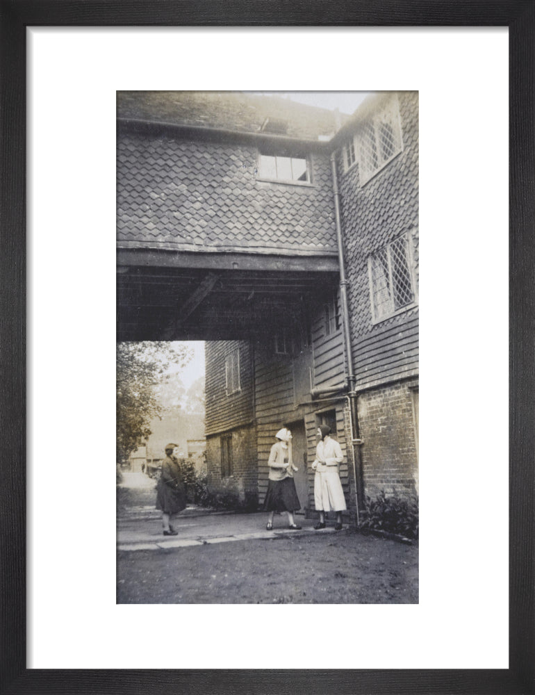 Archive photograph of members of the Ferguson Gang at Shalford Mill, w ...