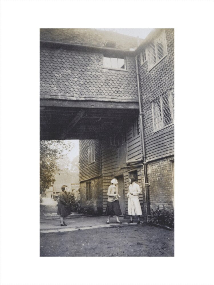 Archive photograph of members of the Ferguson Gang at Shalford Mill, w ...