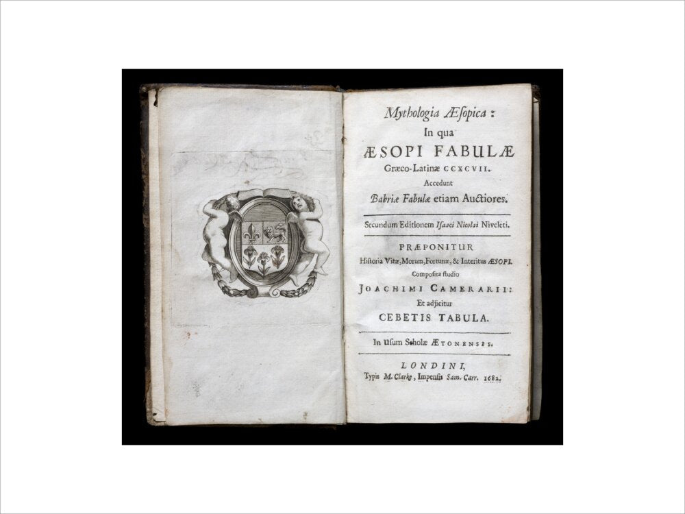 Title page of Mythologia Aesopica: In Qua Aesopi Fabulae, (London,1682 ...