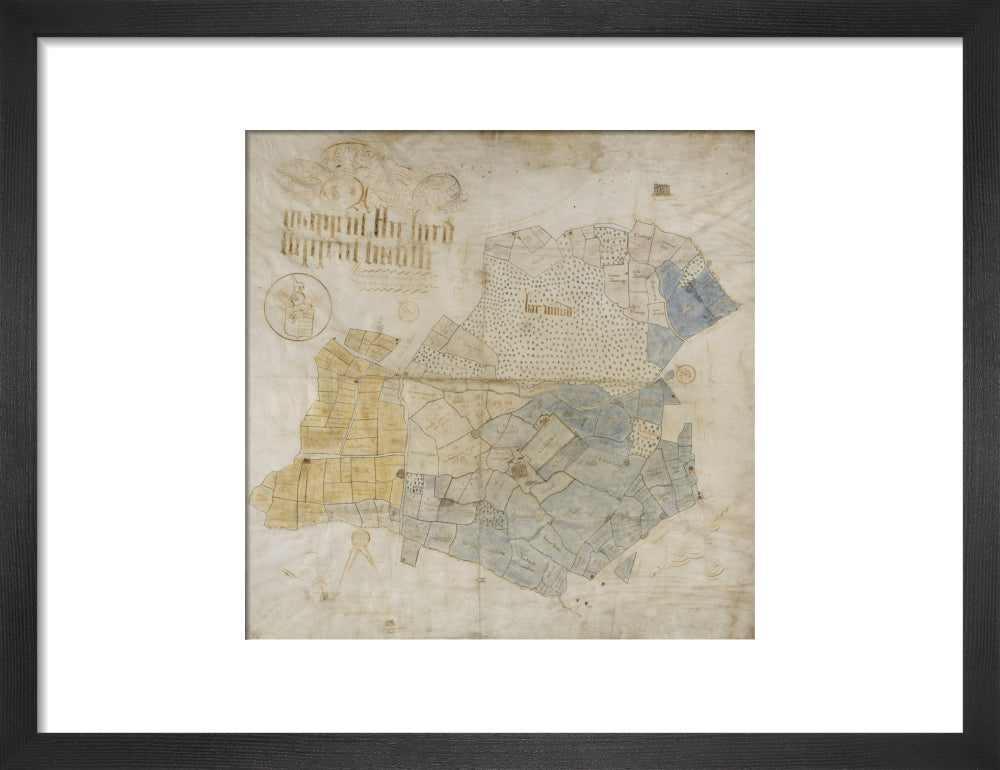 An estate map of Baddesley Clinton made in 1699 by William Adam ...