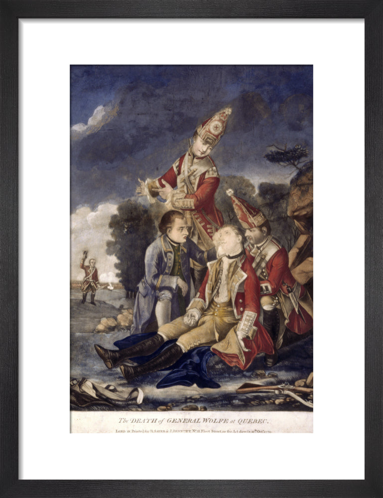 THE DEATH OF GENERAL WOLFE AT QUEBEC, 1779, after Edward Penny's versi ...