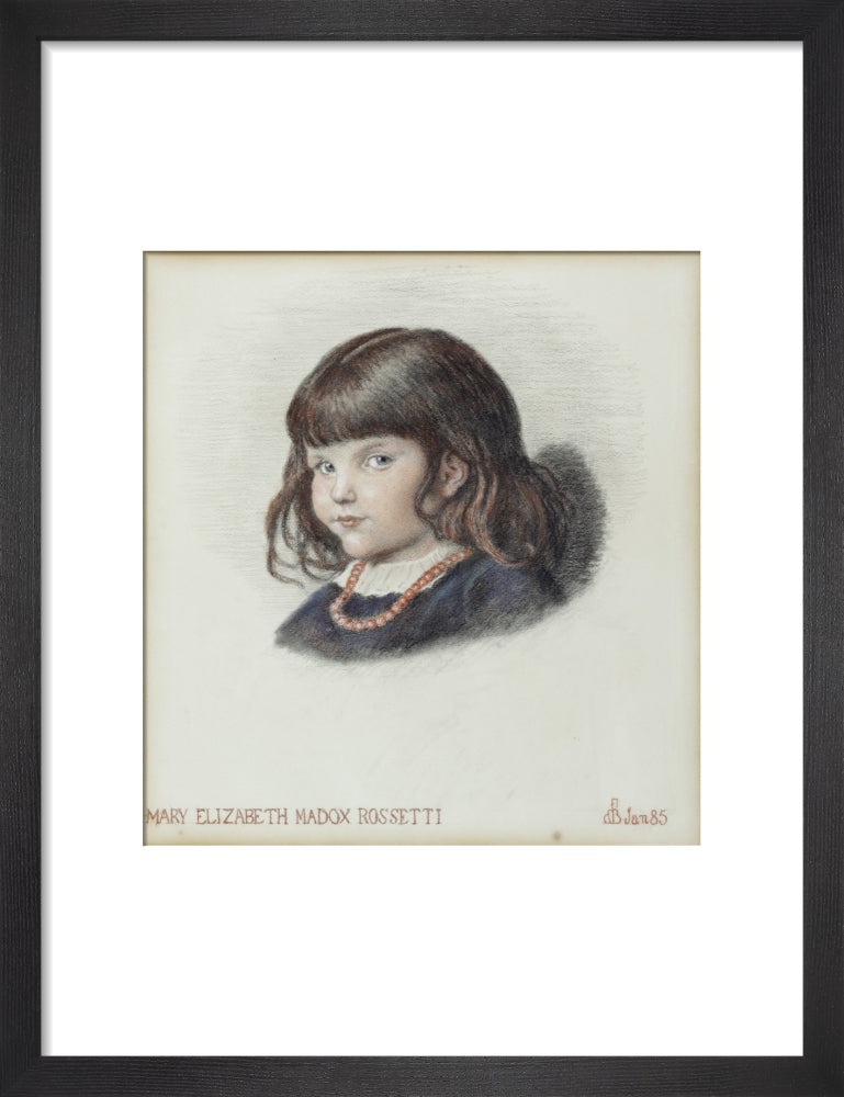 MARY ELIZABETH MADOX ROSSETTI, by Ford Madox Brown, (1821-1893 ...