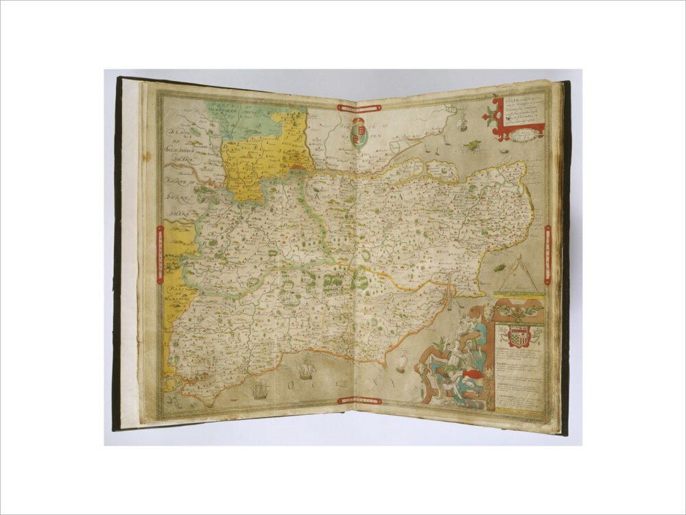 Atlas of the Counties of England and Wales by Christopher Saxton, Lond ...