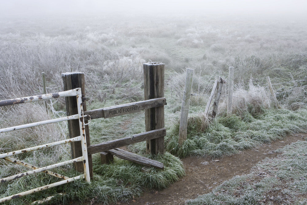 A stile on the banks of the River Wey Navigations near Triggs Lock, Se ...