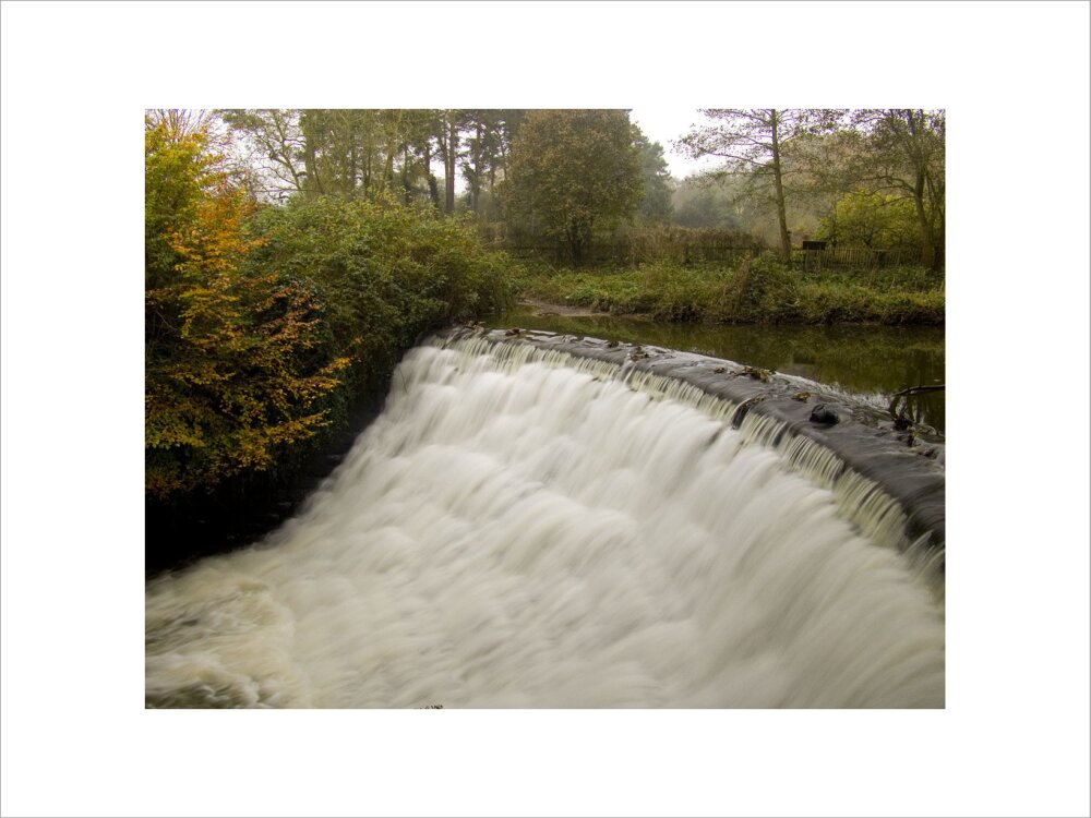 The weir in the River Bollin at Quarry Bank Mill, Styal – National ...