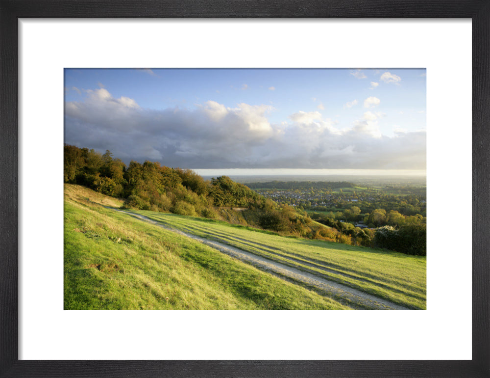 The view east at Reigate Hill on the North Downs, Surrey – National ...