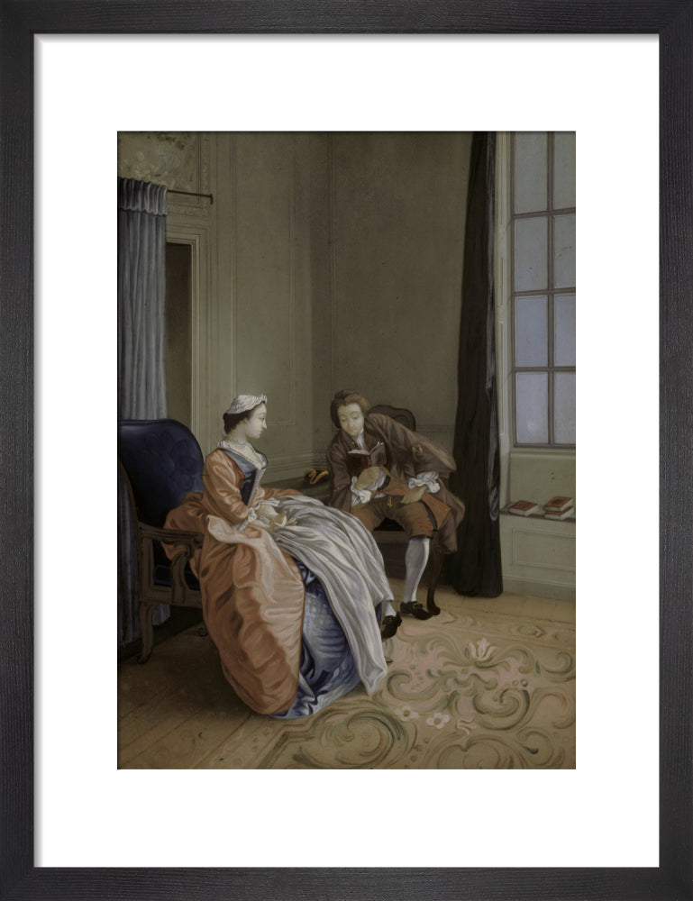 THE JUDICIOUS LOVER, an eighteenth century glass painting after Hubert ...