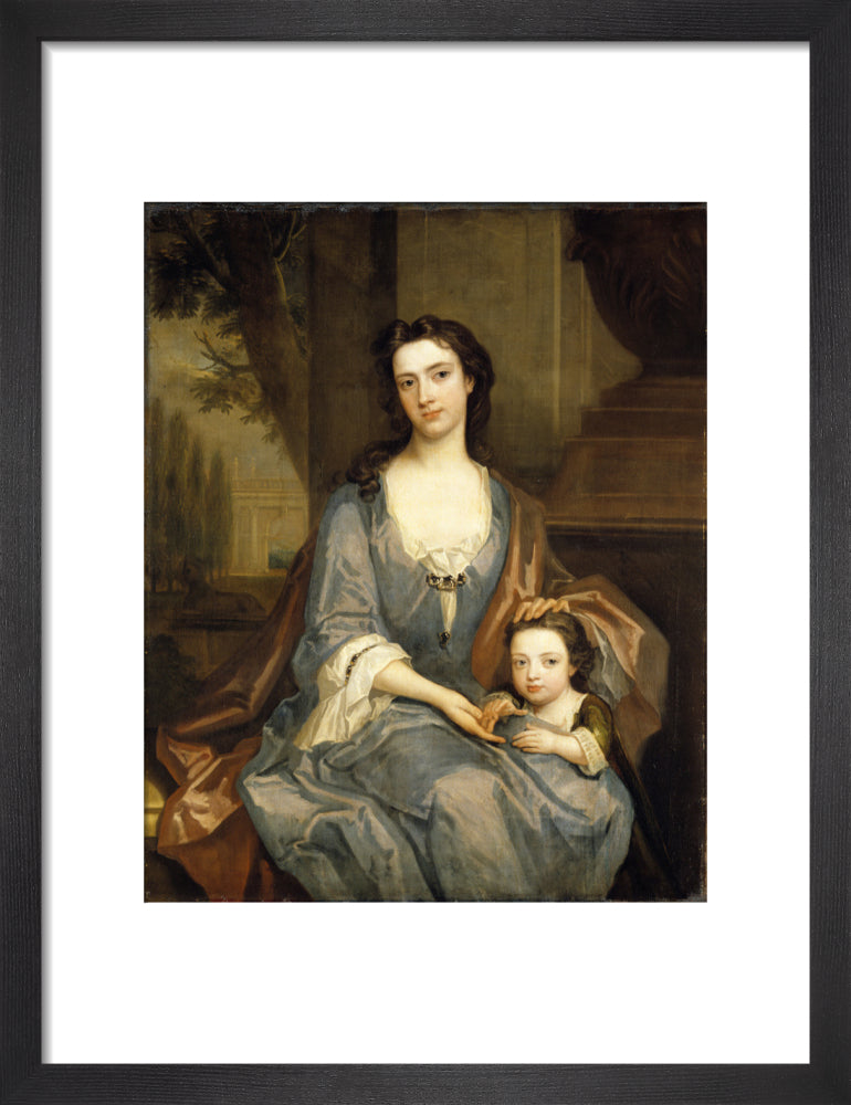 HON CATHERINE CREWE, WIFE OF SIR JOHN HARPUR, 4th BT, WITH ONE OF HER ...