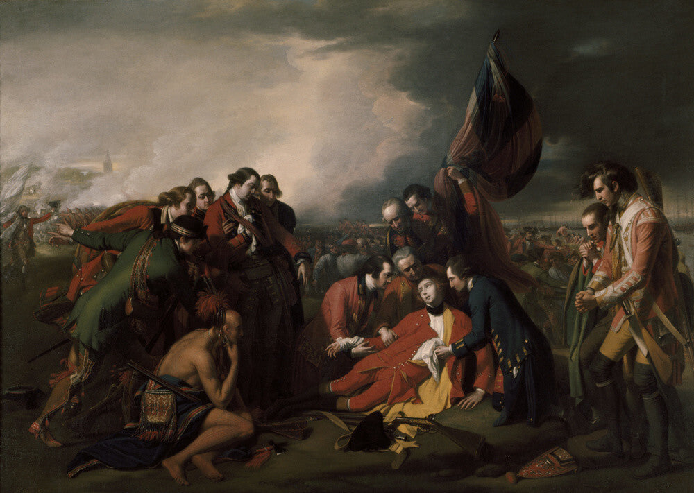THE DEATH OF WOLFE by Benjamin West PRA 1738 1820 at Ickworth ...