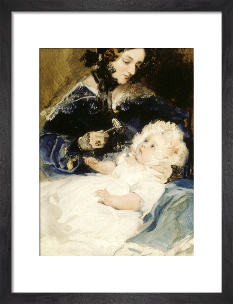 LADY LOUISA RUSSELL, MARCHIONESS OF ABERCORN (1812-1905) HOLDING HER D ...