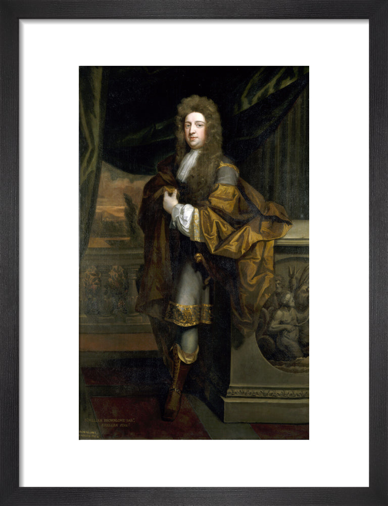 PORTRAIT OF SIR WILLIAM BROWNLOW by Godfrey Kneller, post- conservatio ...