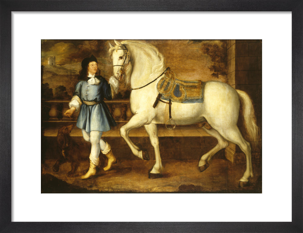 GREY STALLION AND ATTENDANT by "J H", 1666 photographed in May 1993 af ...