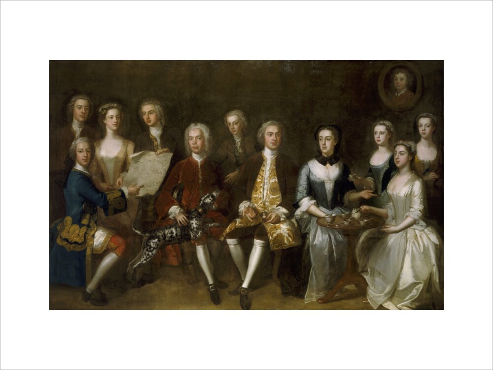 FAMILY OF SIR JOHN AND LADY CUST by Enoch Seeman at Belton The widowed ...