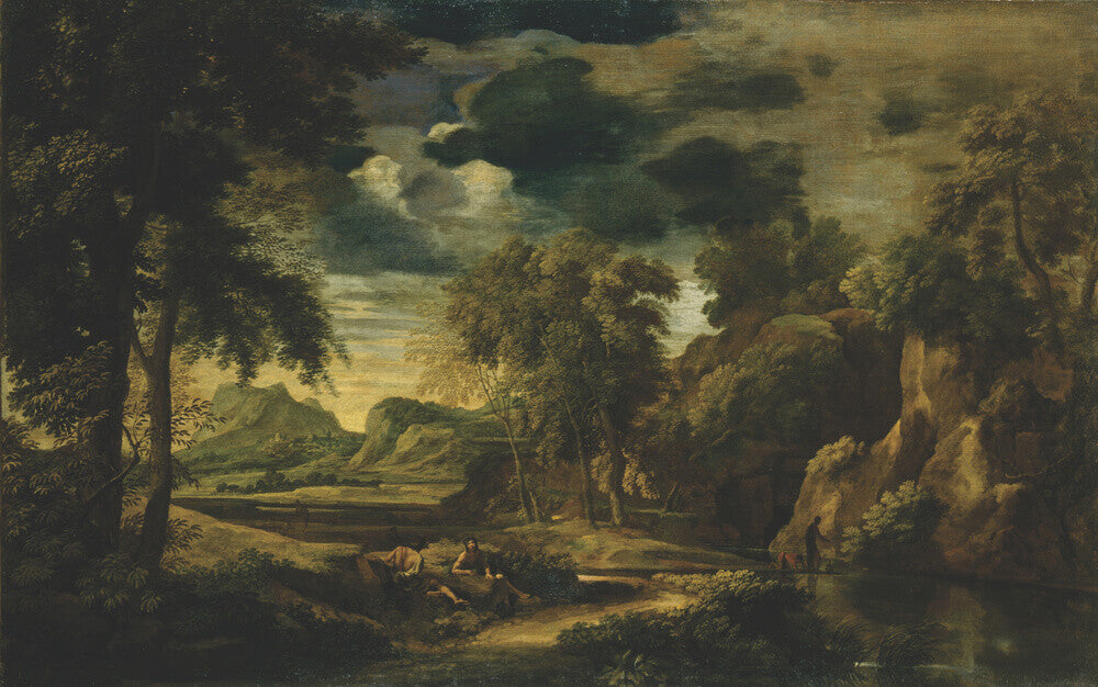 Classical Landscape by Gaspard Poussin (or Dughet ) 1615-75 – National ...