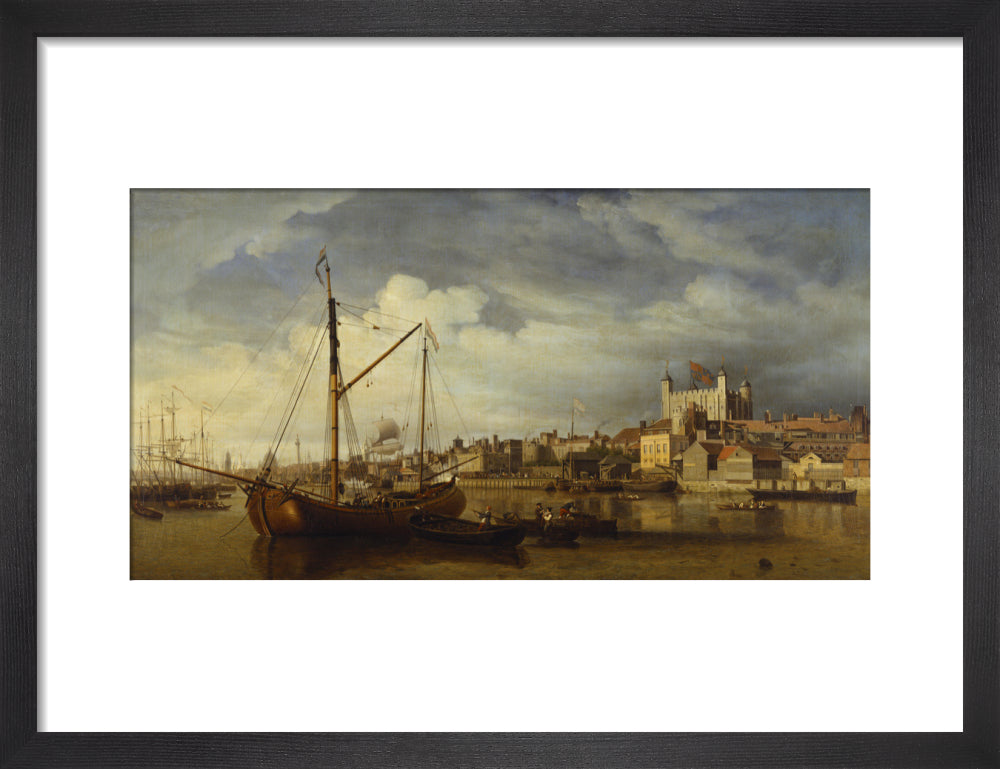 TOWER OF LONDON by Samuel Scott (1753) from the Drawing Room at Felbri ...