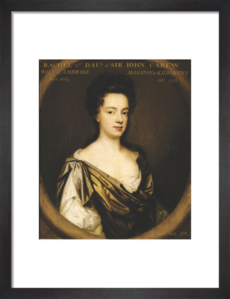 RACHEL CAREW by Mary Beale, Wife of Ambrose Manaton of Kilworthy ...