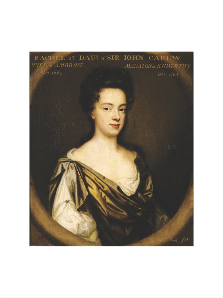 RACHEL CAREW by Mary Beale, Wife of Ambrose Manaton of Kilworthy ...