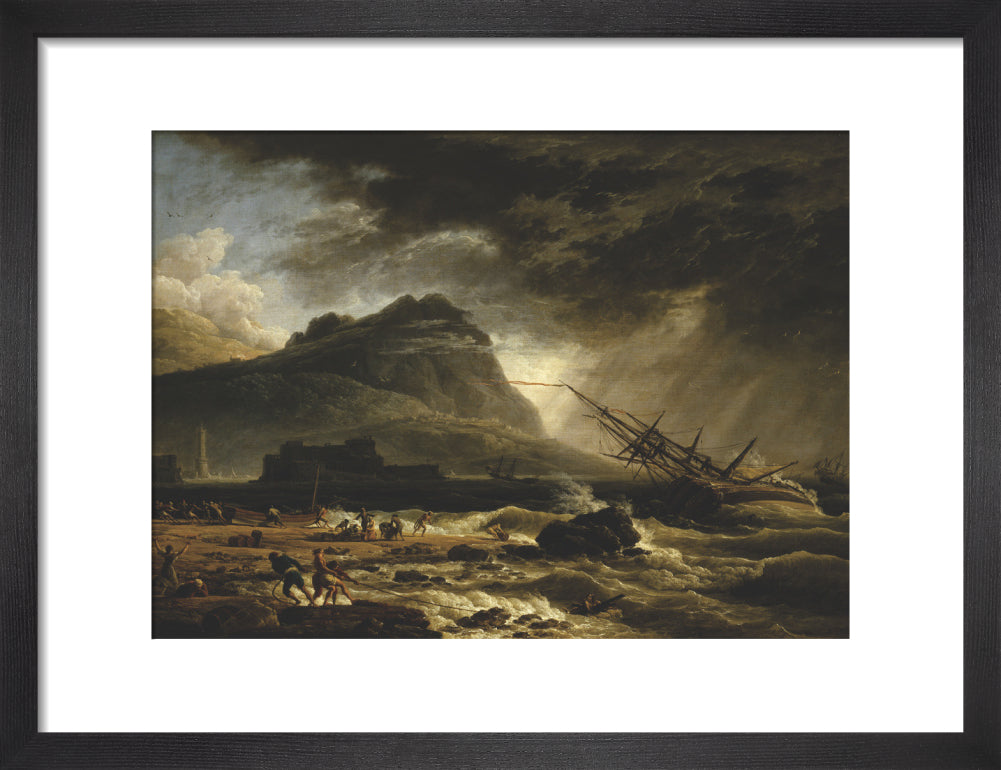 FOUR TIMES OF DAY, MIDDAY: A SHIP OFFSHORE, FOUNDERING IN A STORM by J ...