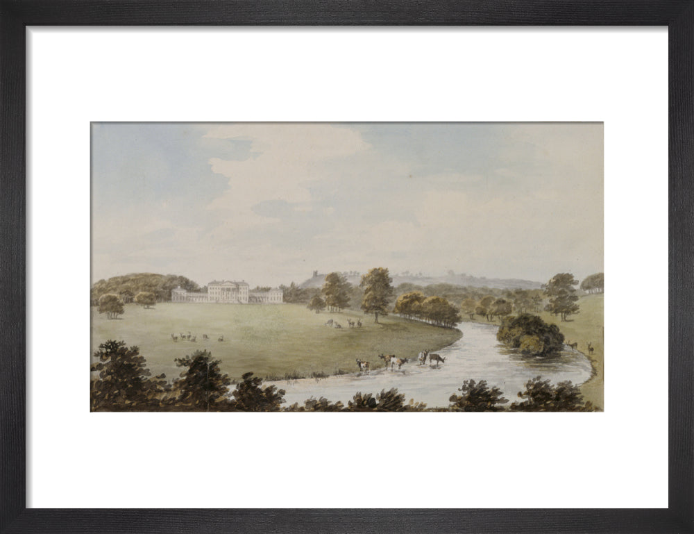 VIEW FROM TERN BRIDGE, plate V, from Repton's Red Book at Attingham ...