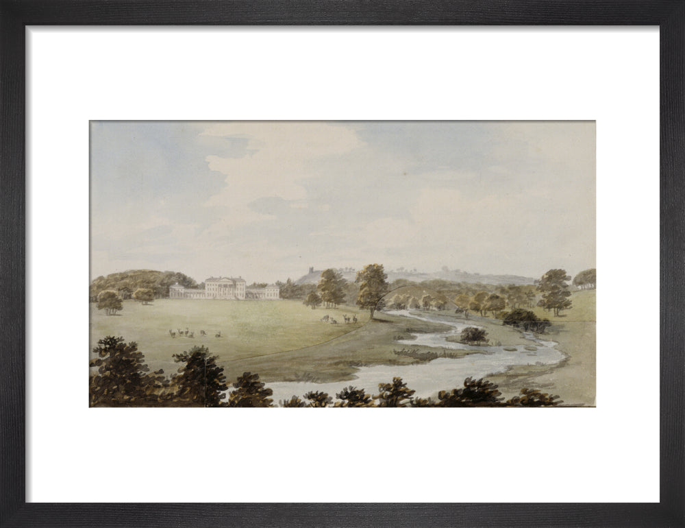 VIEW FROM TERN BRIDGE, plate V, from Repton's Red Book at Attingham Pa ...