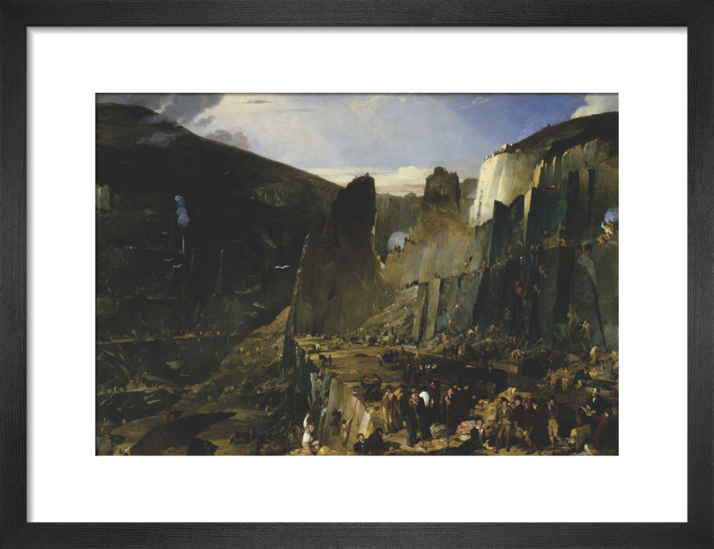 PENRHYN QUARRY by Henry Hawkins (exh 1822-1880) from Penrhyn Castle ...