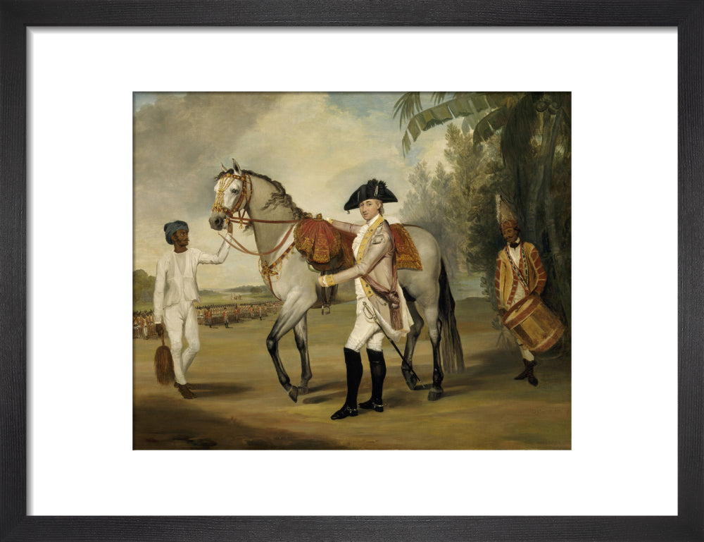 OFFICER OF A SEPOY REGIMENT WITH HIS SYCE AND A DRUMMER, 1786 by Georg ...