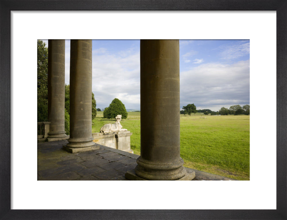 View from the portico of Croome Court – National Trust Prints