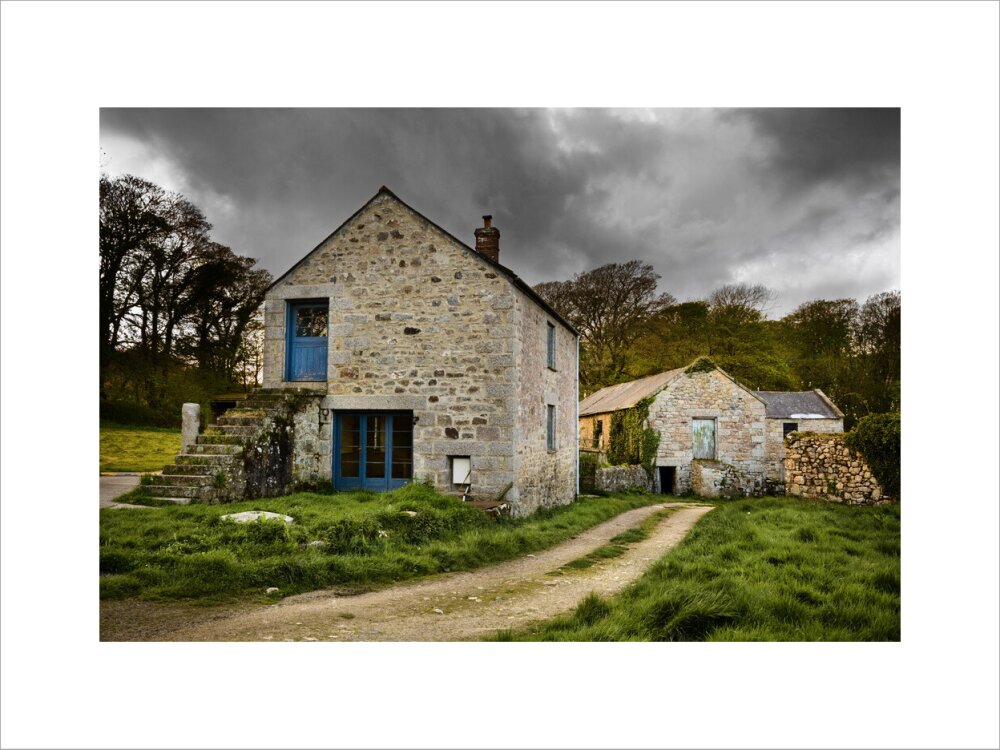 Farm buildings on the estate at Godolphin House, near Helston, Cornwal ...