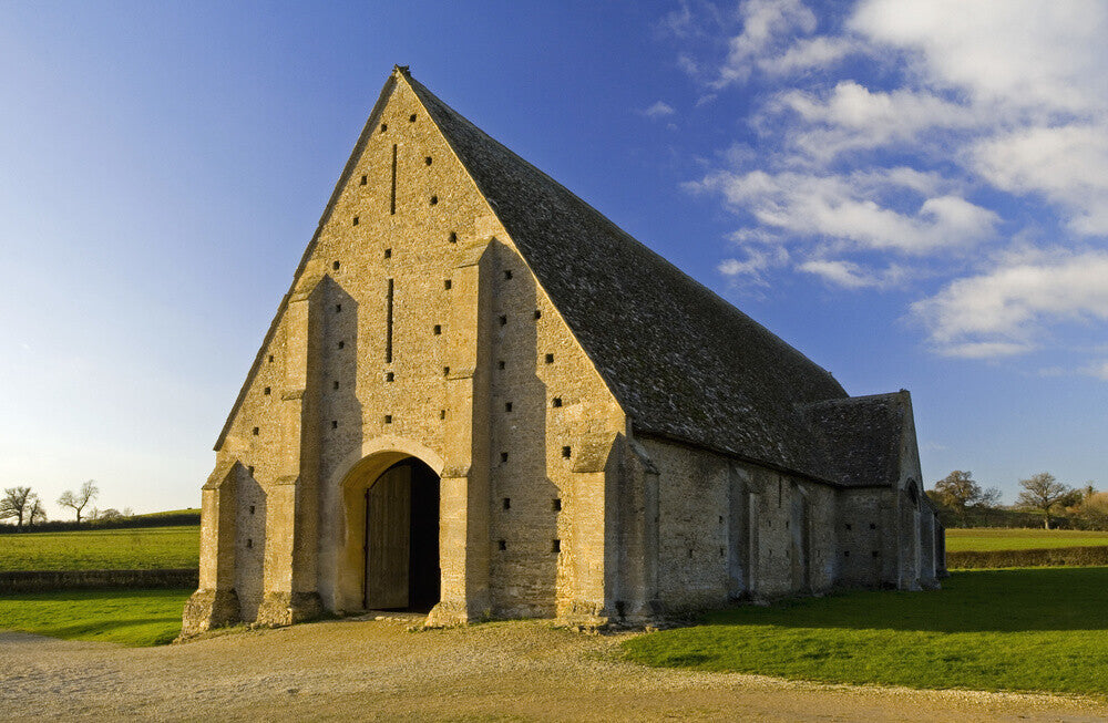The mid-thirteenth century monastic Great Coxwell Barn near Faringdon ...