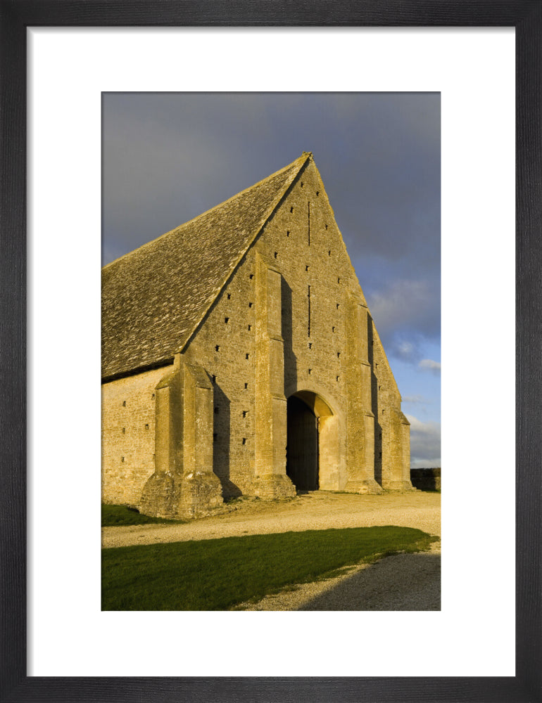 The mid-thirteenth century monastic Great Coxwell Barn near Faringdon ...