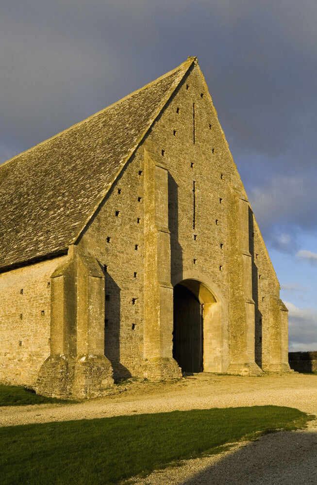 The mid-thirteenth century monastic Great Coxwell Barn near Faringdon ...