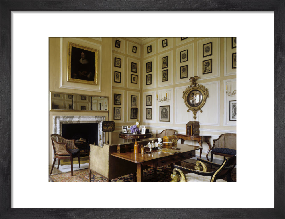 The interior of the Print Room, with its panelling covering the entire ...
